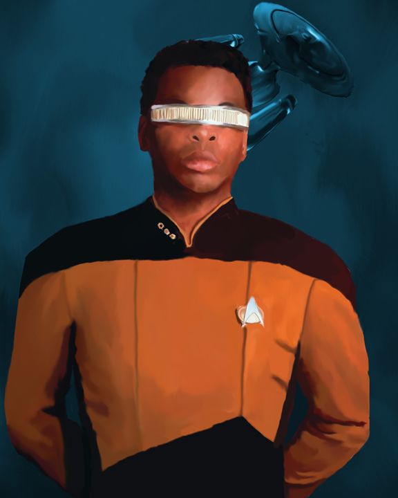 Star Trek: Geordi La Forge - Joyful Creations - Digital Art ...
