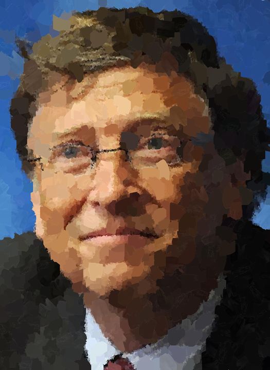Bill Gates Portrait - Portraits by Samuel Majcen - Digital Art, People ...