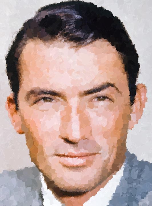 Gregory Peck Portrait - Portraits by Samuel Majcen - Digital Art & AI ...