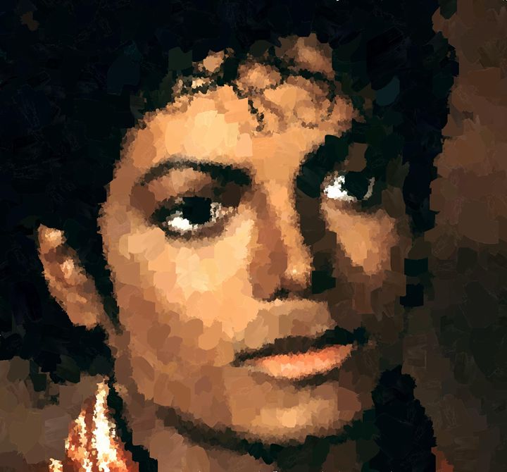 Michael Jackson Portrait - Portraits by Samuel Majcen - Digital Art ...