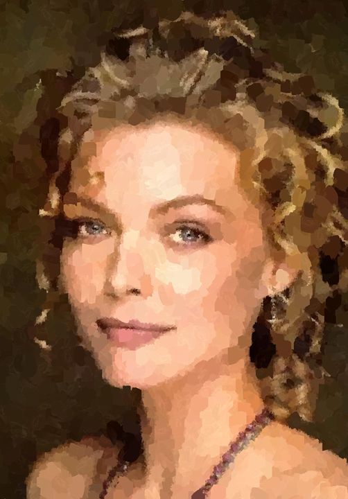 Michelle Pfeiffer Portrait - Portraits by Samuel Majcen - Digital Art ...