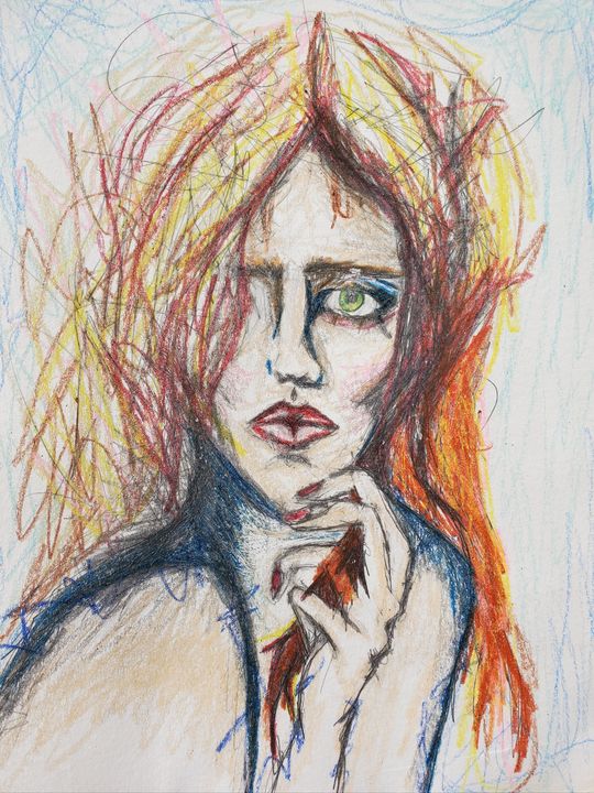 Woman out of line - Calli - Drawings & Illustration, People & Figures ...