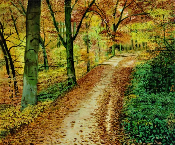 Deeper into the trees - Martin Scrase - Paintings & Prints, Landscapes ...