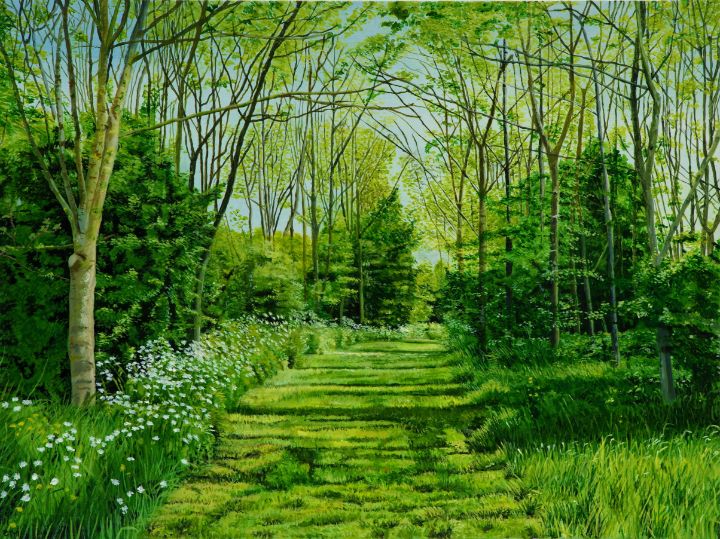 Walk into Green Trees - Martin Scrase - Paintings & Prints, Landscapes ...