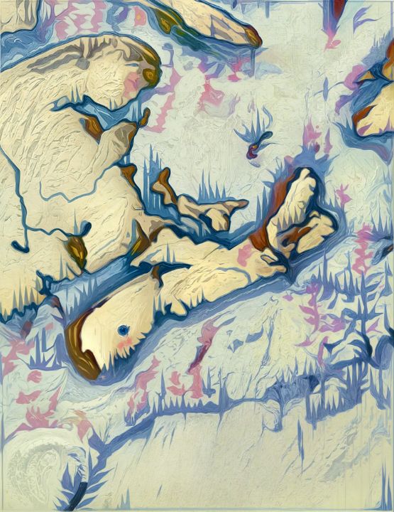 Nova Scotia Wall Art Map - Wall Art Maps - Digital Art & AI, Places ...