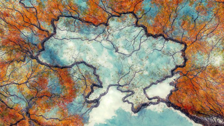 Ukraine Wall Art Map - Wall Art Maps - Digital Art, Places & Travel ...