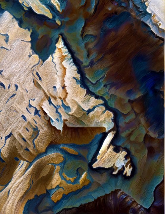 Newfoundland Wall Art Map - Wall Art Maps - Digital Art & AI, Places ...