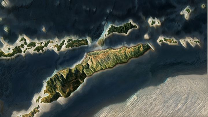 East Timor Wall Art Map - Wall Art Maps - Digital Art, Places & Travel ...