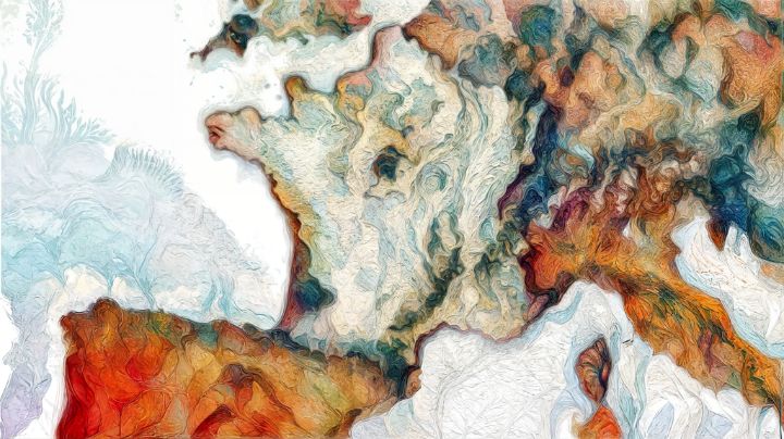 France Wall Art Map - Wall Art Maps - Digital Art & AI, Places & Travel ...