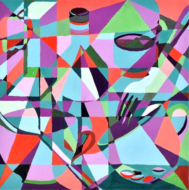 Broken and Assembled - garima_artdiaries - Paintings & Prints, Abstract ...