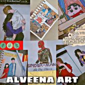 Alveena Kafeel - Paintings & Prints, Drawings & Illustration