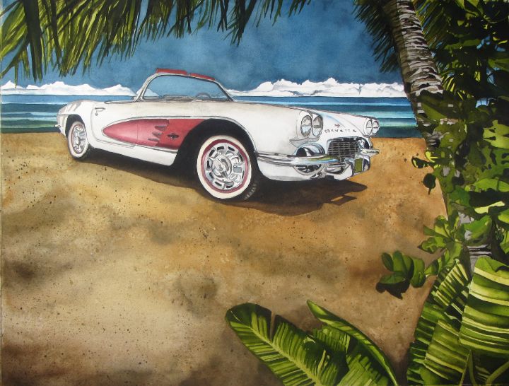 Little Red Corvette - Richard B Reed Studios - Paintings & Prints ...