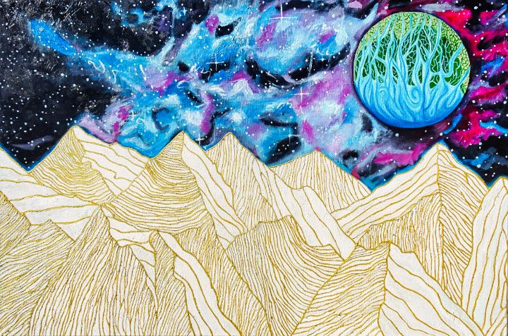 Starry Night - Margaret Jacobson Art - Paintings & Prints, Landscapes & Nature, Skyscapes, Night ...