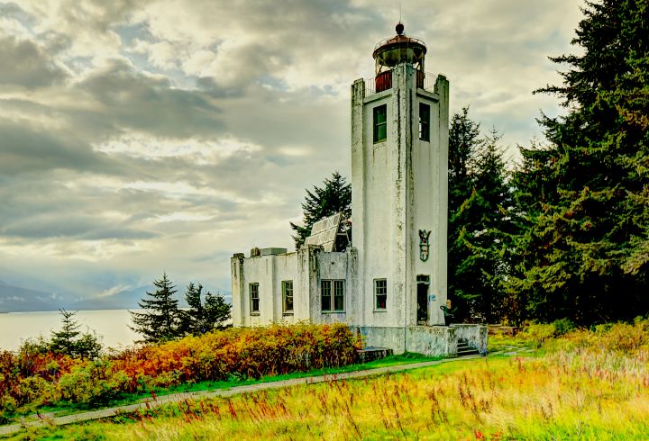 Sentinel Island, Alaska Lighthouse - TopGum Photography by E. Gary Gum ...