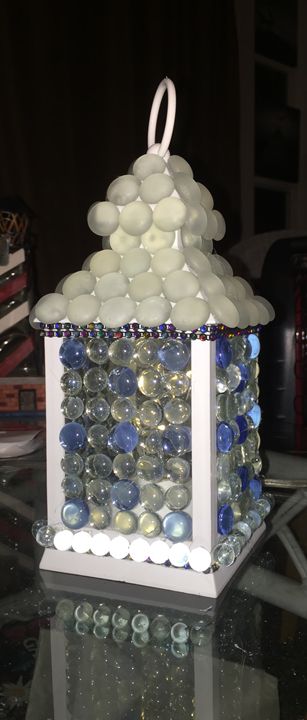 Glass Beaded Lantern - J. Walsh Desigins - Crafts & Other Art, Beadwork ...