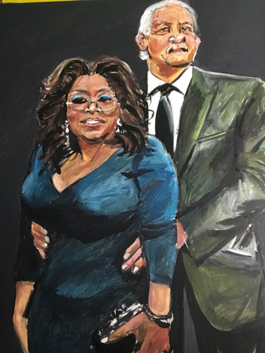 Oprah and Stedman - Billy Jackson - Paintings & Prints, People ...