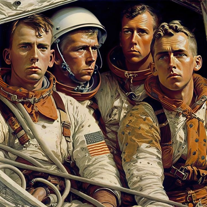 Rugged Pioneers on Retrofuture Mars - Argo City Artworks - Digital Art ...