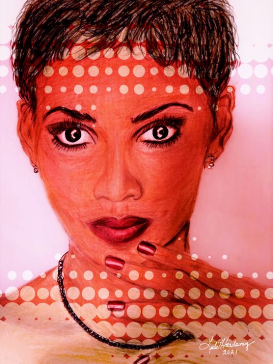 Halle Berry Option 2 - Art By Leslie - Drawings & Illustration, People ...