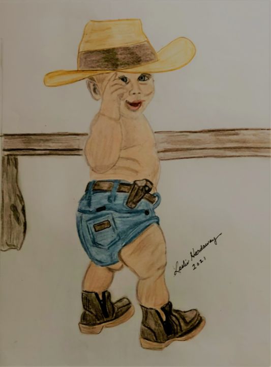 Howdy Y'all! - Art By Leslie - Drawings & Illustration, People ...