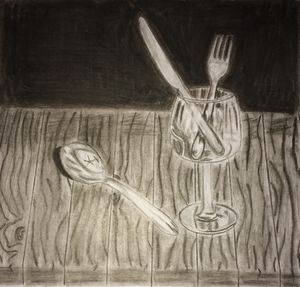 Buy Silverware, Tableware, Still Life, Drawings & Illustration at ArtPal