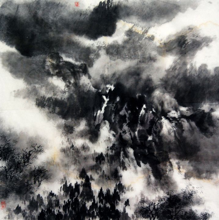 mountain - Suhui Chinese paiting - Paintings & Prints, Landscapes ...