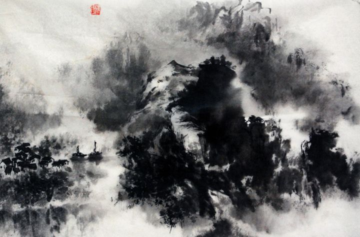 mountain - Suhui Chinese paiting - Paintings & Prints, Landscapes ...