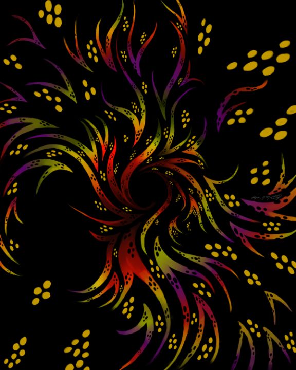 Malaise 2 - Alysha N. McCarty - Digital Art & AI, Abstract, Movement ...