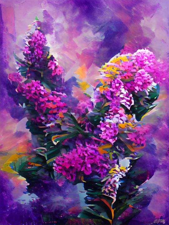 Buddleia - Calvin's Art - Paintings & Prints, Flowers, Plants, & Trees ...