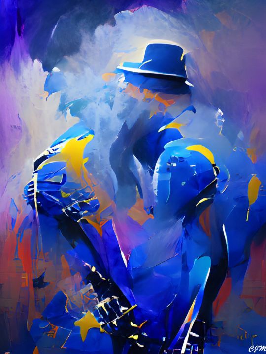 Memphis Blues - Calvin's Art - Paintings & Prints, Abstract, Figurative ...