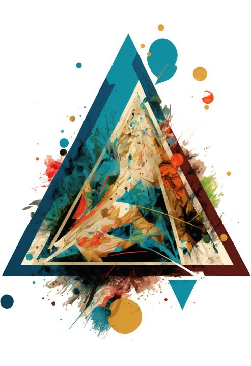 Abstract triangle - Magnolion - Digital Art & AI, Abstract, Geometric ...