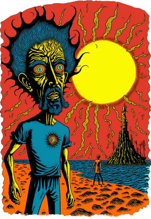 Basil Wolverton's world fanar - Magnolion - Digital Art & AI, Abstract ...