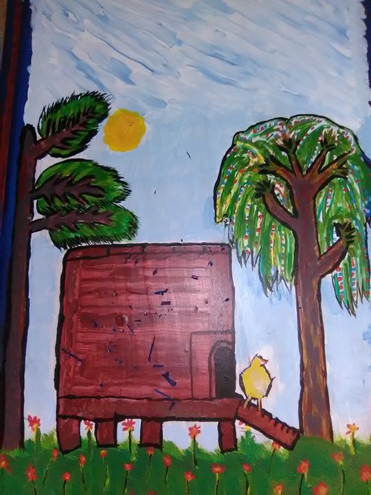 Little Chicken - Tony Teague - Paintings & Prints, Landscapes & Nature ...