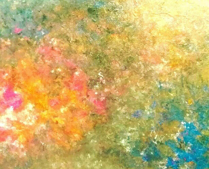 Green Burst By Annette Marshall - Goldielocs Art Creations - Paintings ...