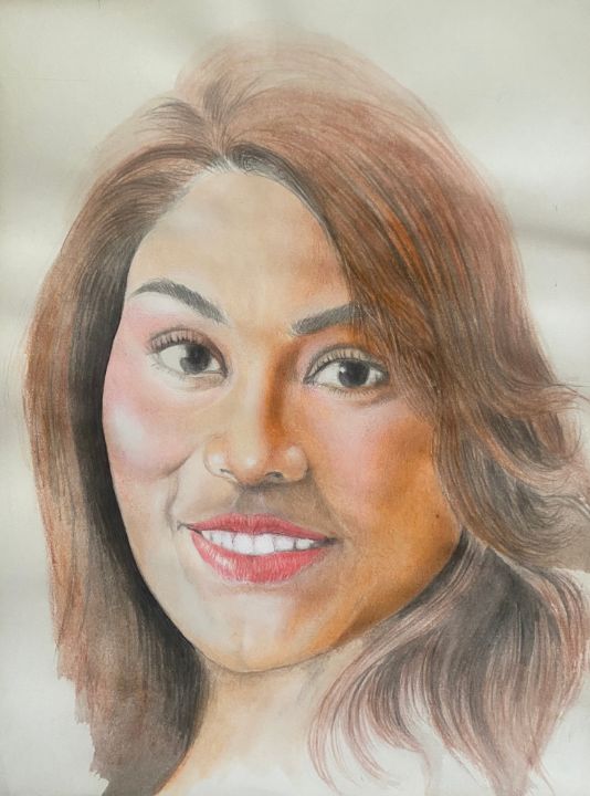 Smiling Lady - Skecthes by Julius - Drawings & Illustration, People ...