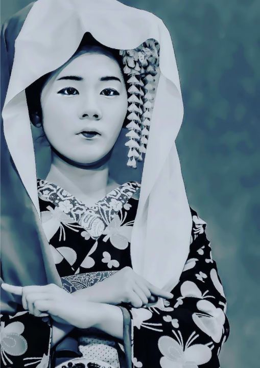 Giesha in Blue - Bopo - - Photography, Ethnic, Cultural, & Tribal ...