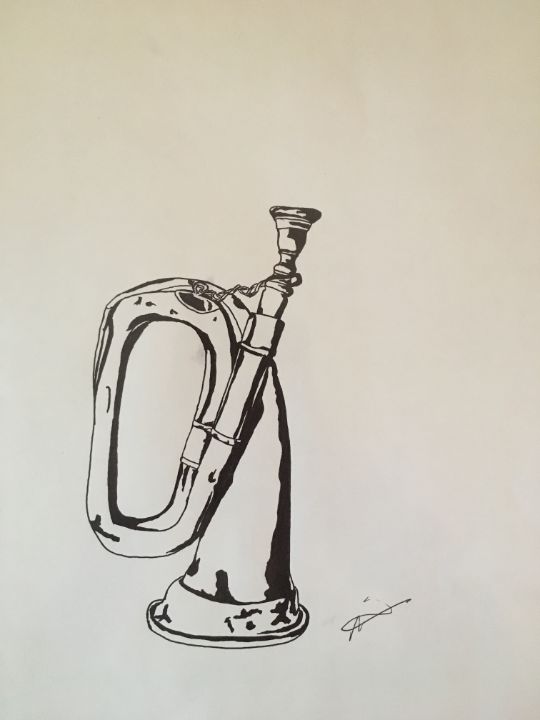 Bugle - Noah's art gallery - Drawings & Illustration, Still Life, Other ...