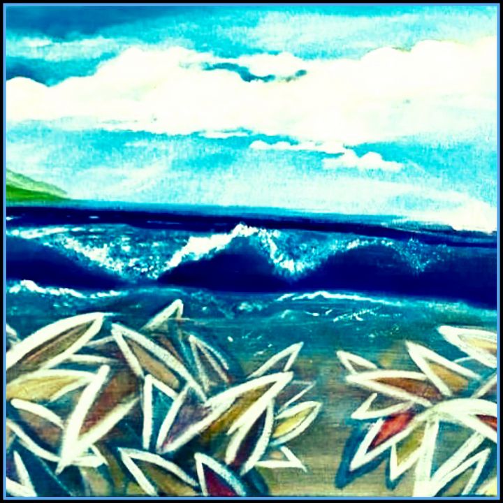 Floral Ocean - BISHOP CUSTOM/ Mari Matis Bishop Art - Paintings ...