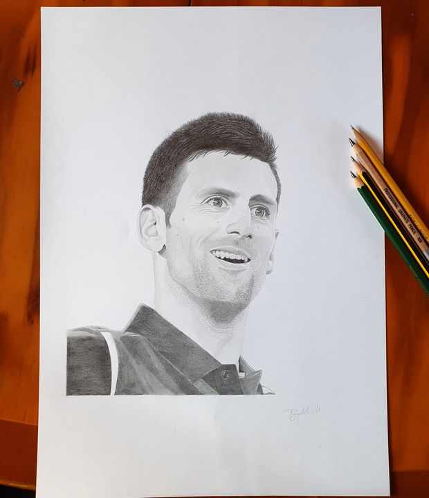 Novak Djokovic - Limarija7 - Drawings & Illustration, People & Figures ...