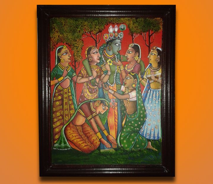 Rajasthani Mural - Indian Murals - Paintings & Prints, Ethnic, Cultural ...