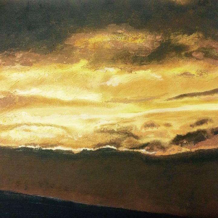 Night Sky - Katy Bennie - Paintings & Prints, Landscapes & Nature, Skyscapes, Sunrise & Sunset ...