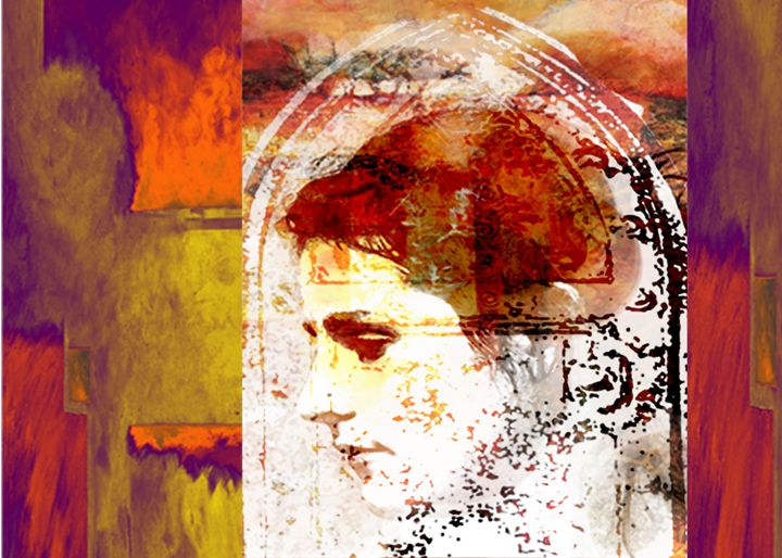 Thinking - Doris Charest Studio - Paintings & Prints, Abstract ...