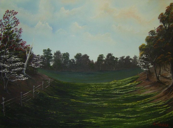 Spring Pasture - Country Life by Heath Forbes - Paintings & Prints ...