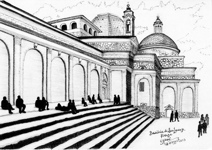 San Lorenzo Church 1, Florence - ChloARTe - Drawings & Illustration ...