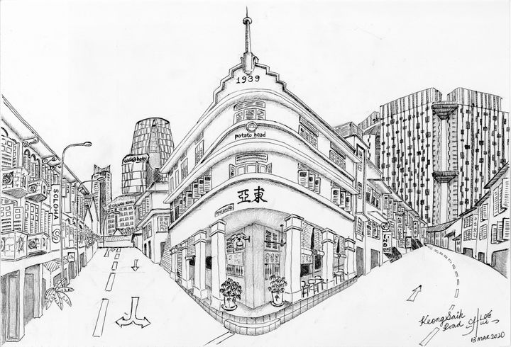 Buy Singapore, Asia, Places & Travel, Drawings & Illustration at ArtPal