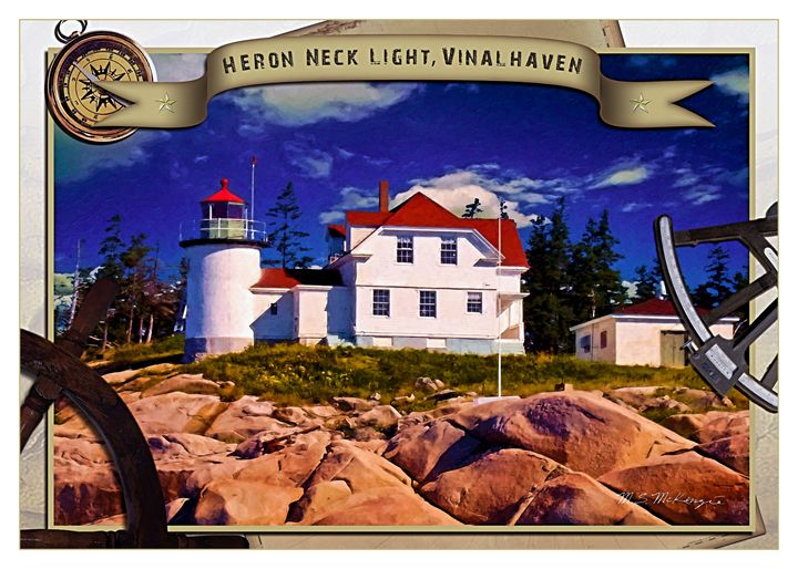 Heron Neck Light, Vinalhaven, ME - Saco River Art & Photography ...