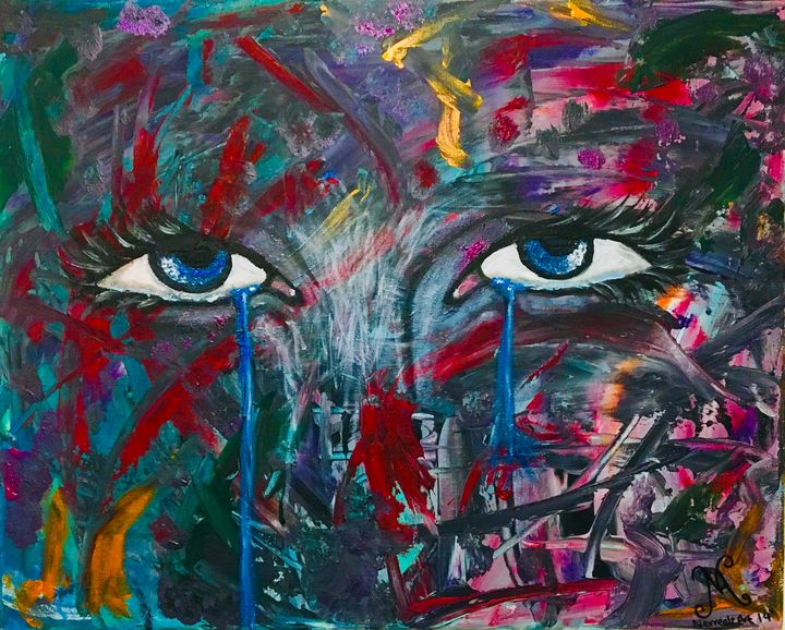 Bruises - The Awkward Bean - Paintings & Prints, Abstract, Color - ArtPal