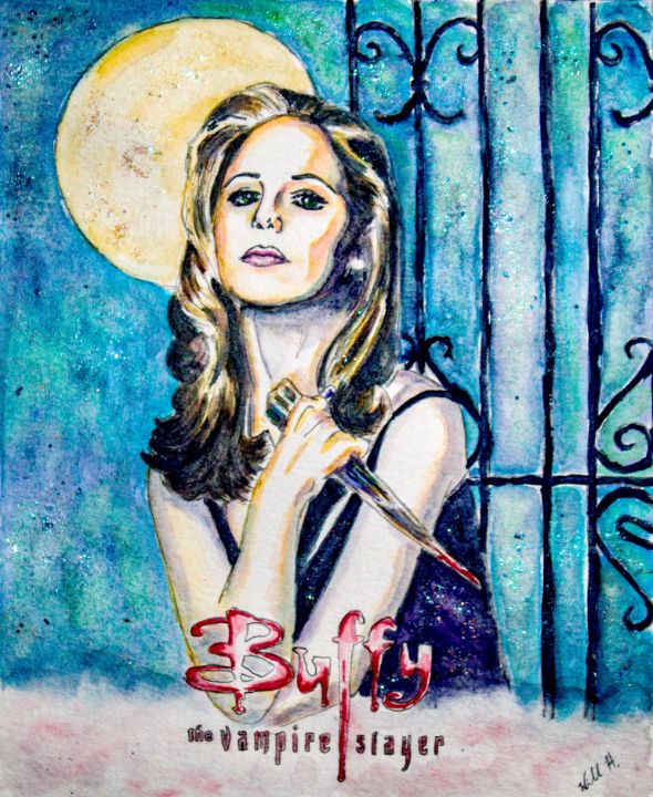 “Buffy” - Will’s Watercolors - Paintings & Prints, Entertainment ...