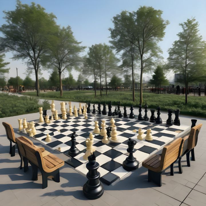 Outdoor Chess Park - Paw's Arts - Digital Art & AI, Entertainment ...