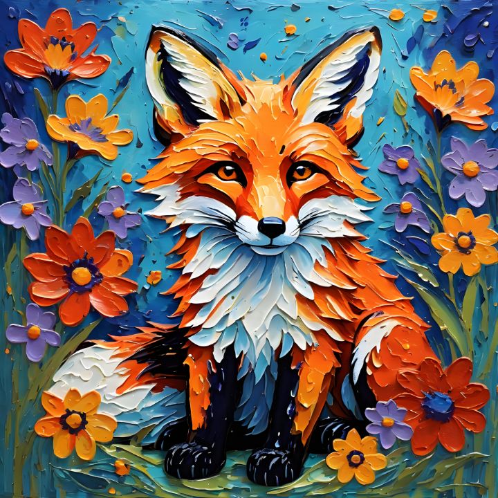 Fox Got Caught - Paw's Arts - Digital Art & AI, Animals, Birds, & Fish ...