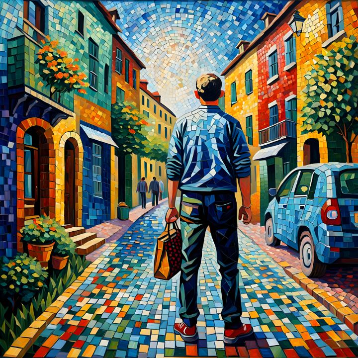 Living A Mosaic Lifestyle - Paw's Arts - Digital Art & AI, Abstract ...